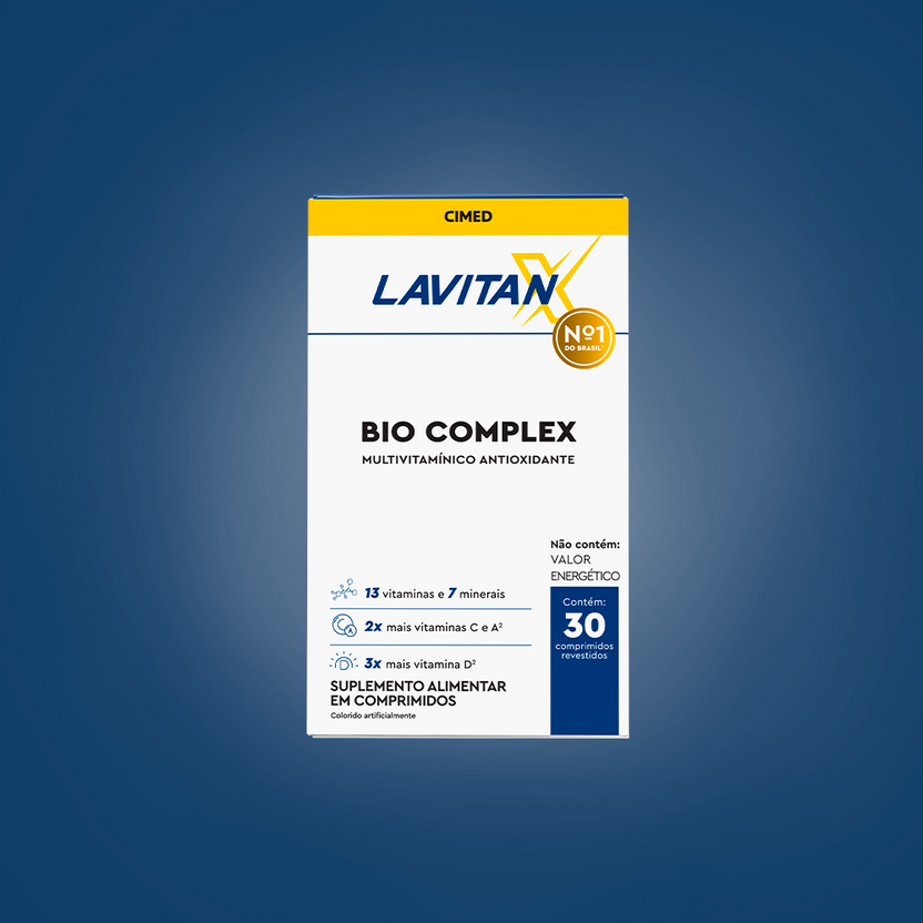 Lavitan Bio Complex com 30 Comprimidos – Lavitan Vitaminas