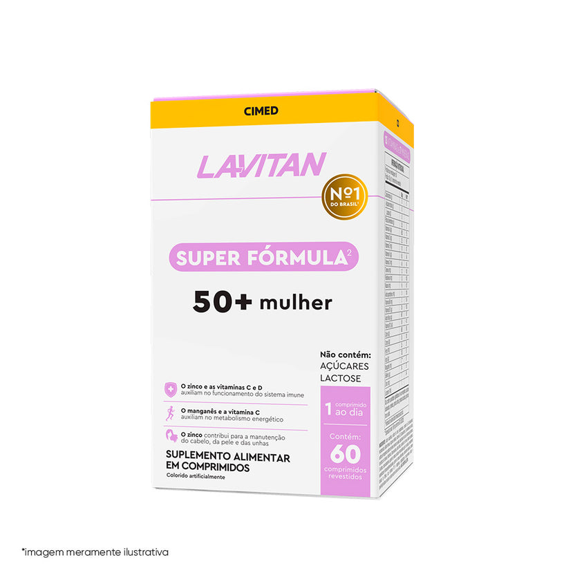 Lavitan Super Fórmula 50+ Mulher com 60 Cápsulas – Lavitan Vitaminas
