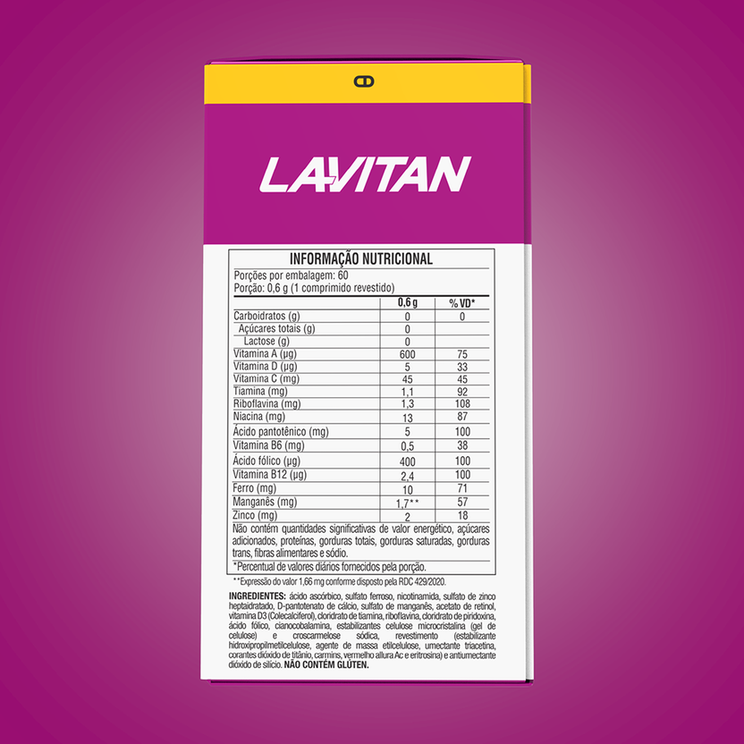 Lavitan A-Z Mulher com 60 Comprimidos – Lavitan Vitaminas