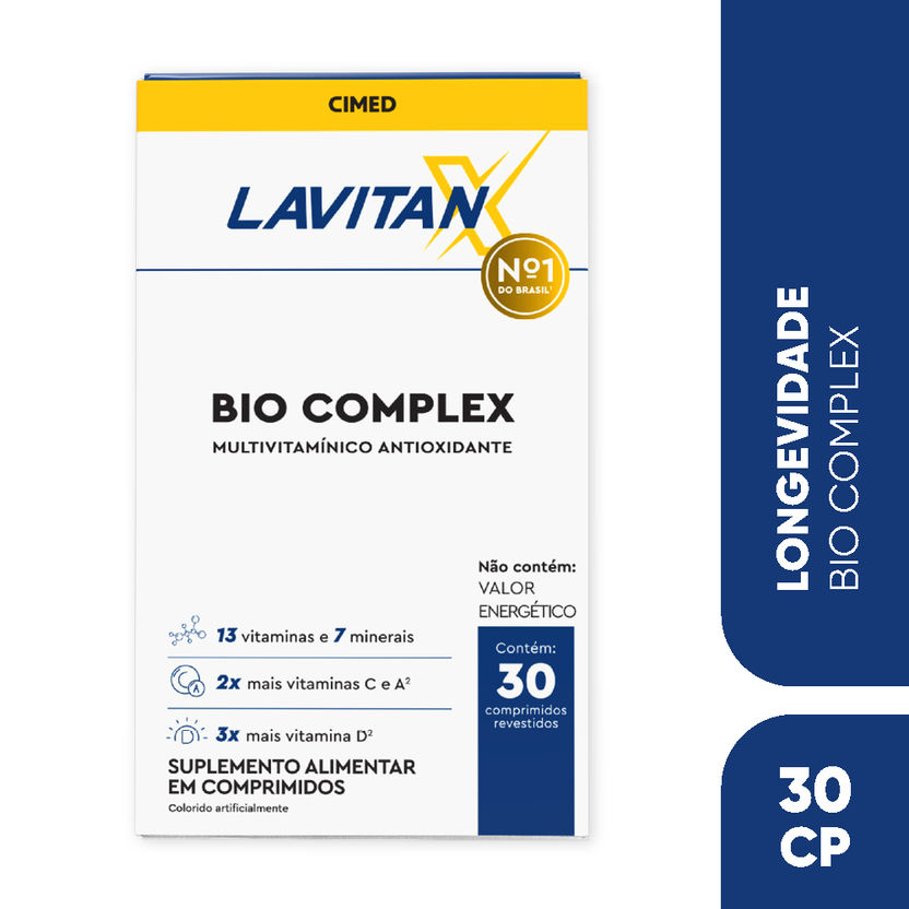 Lavitan Bio Complex com 30 Comprimidos – Lavitan Vitaminas