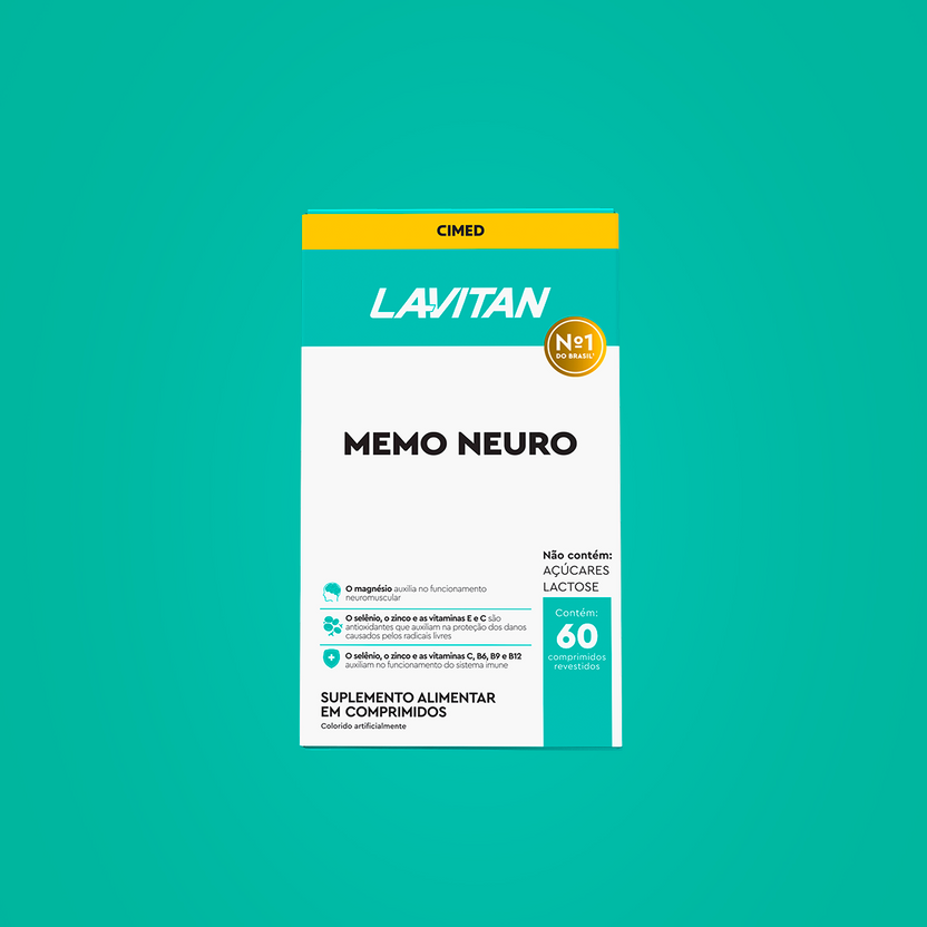 Lavitan Memo Neuro com 60 comprimidos revestidos – Lavitan Vitaminas