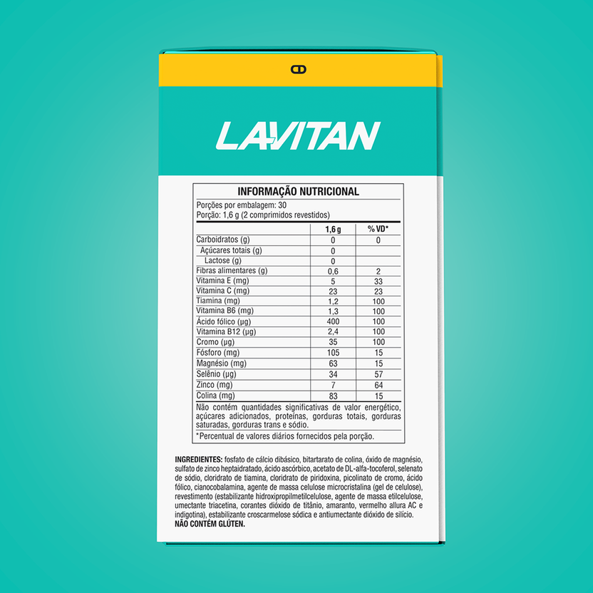 Lavitan Memo Neuro com 60 comprimidos revestidos – Lavitan Vitaminas