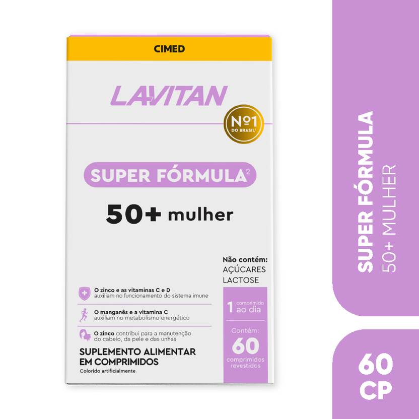 Lavitan Super Fórmula 50+ Mulher com 60 Cápsulas – Lavitan Vitaminas